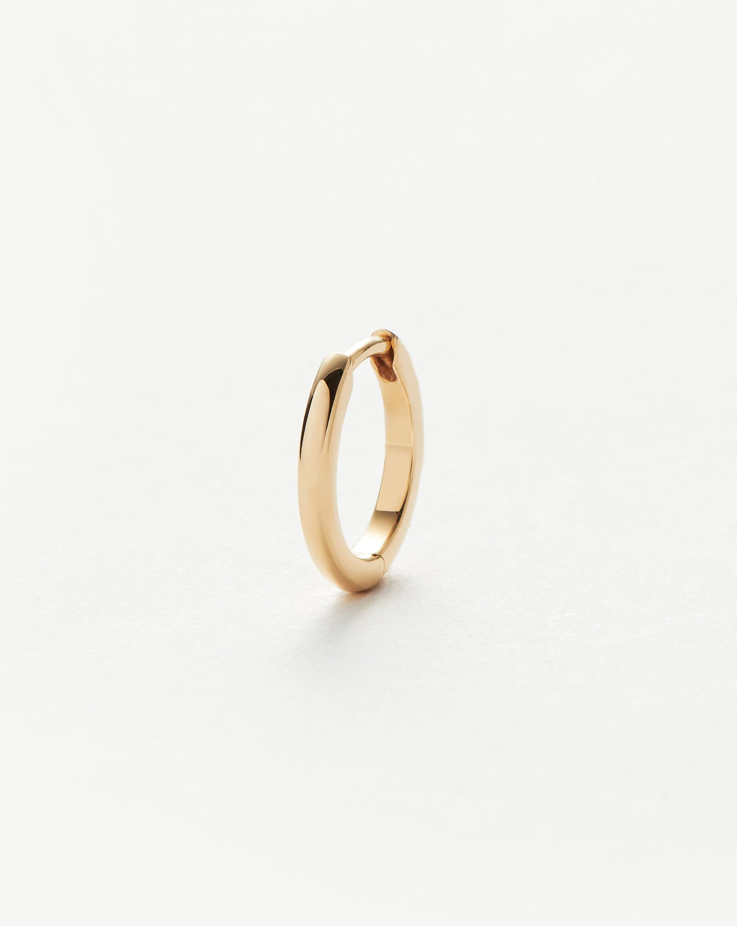 Fine Single Classic Huggie 14ct Solid Gold Missoma