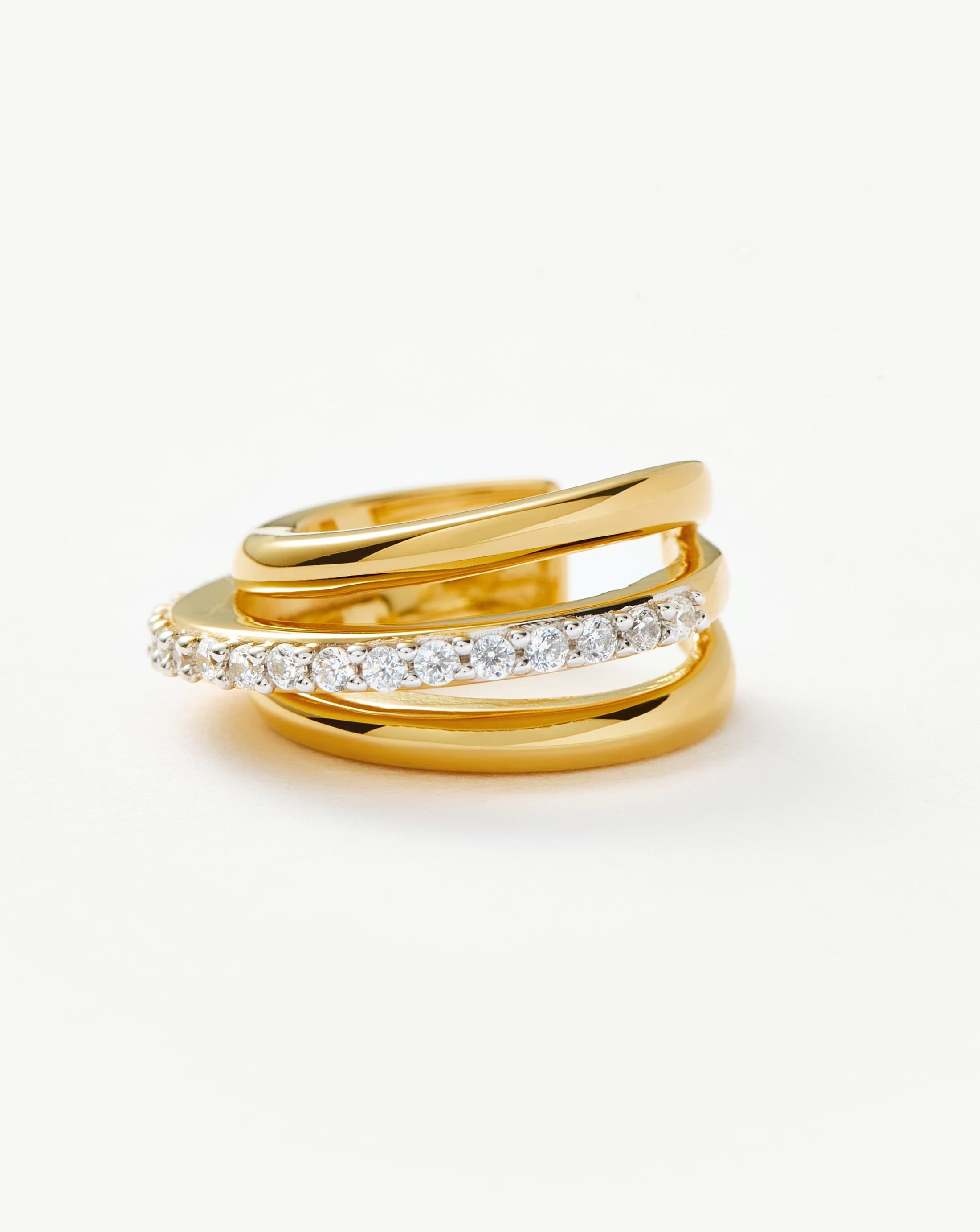 Celestial Pave Ear Cuff - 18ct Gold Vermeil/Cubic Zirconia | Missoma