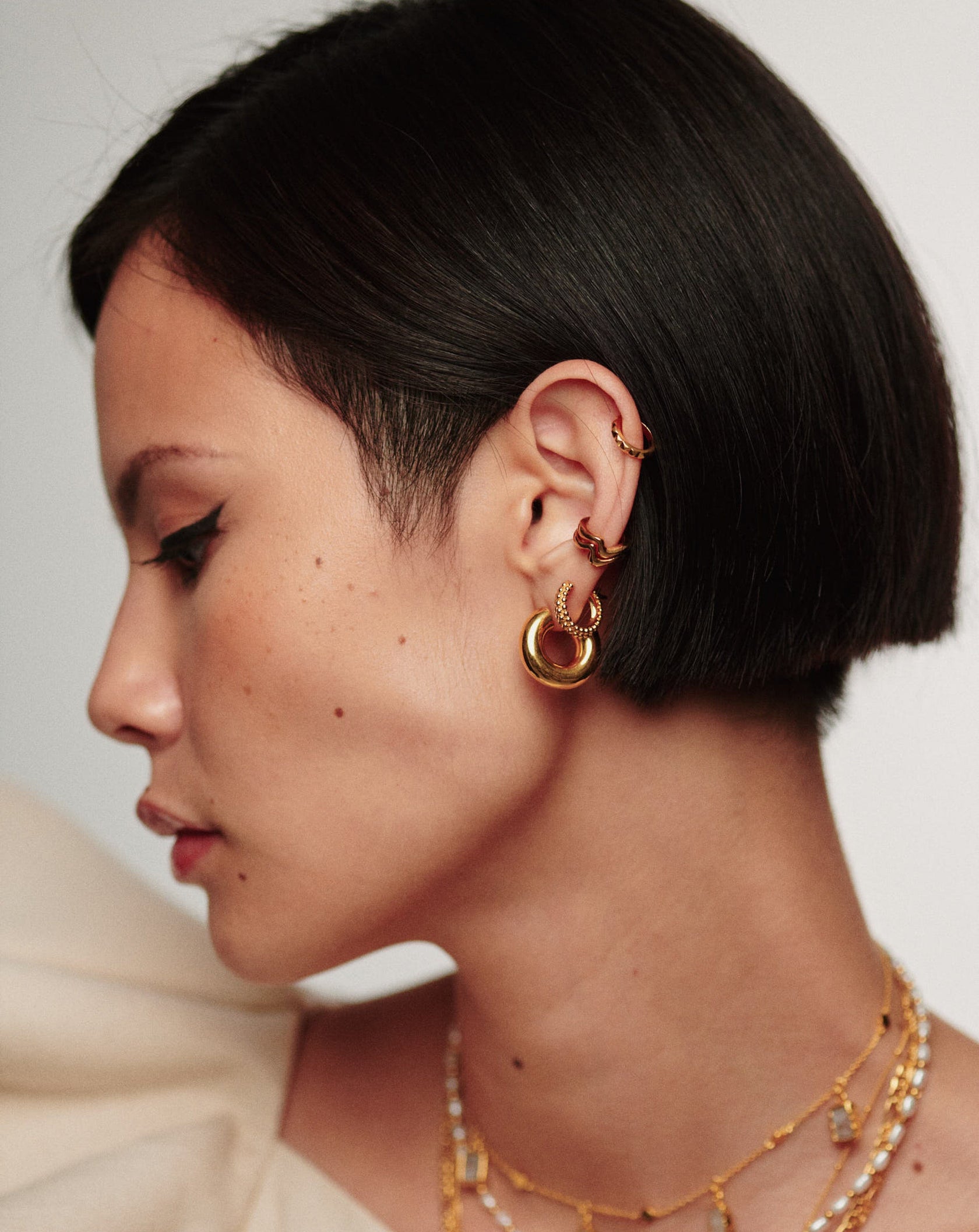 Chubby Small Hoop Earrings | 18ct Gold Vermeil | Missoma UK