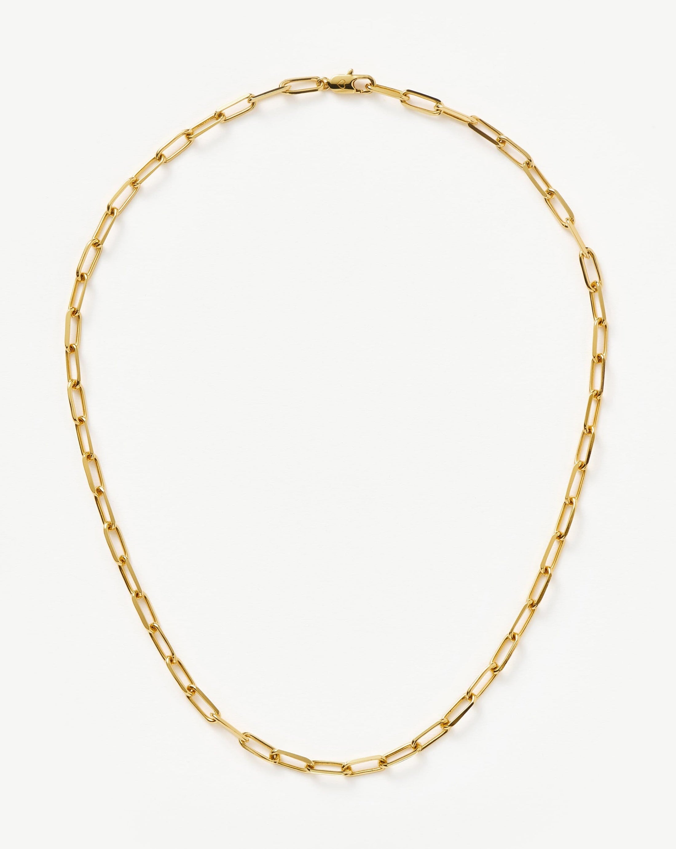 Classic Mini Short Paperclip Chain Necklace | Gold | Missoma