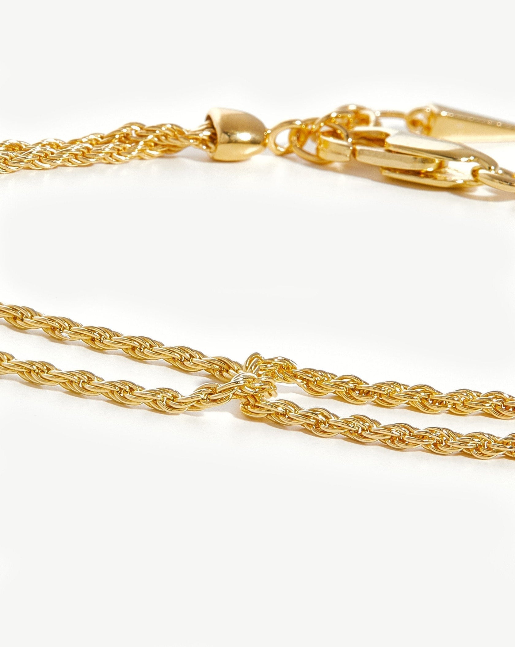 Double Rope Bracelet - 18ct Gold Vermeil | Missoma UK