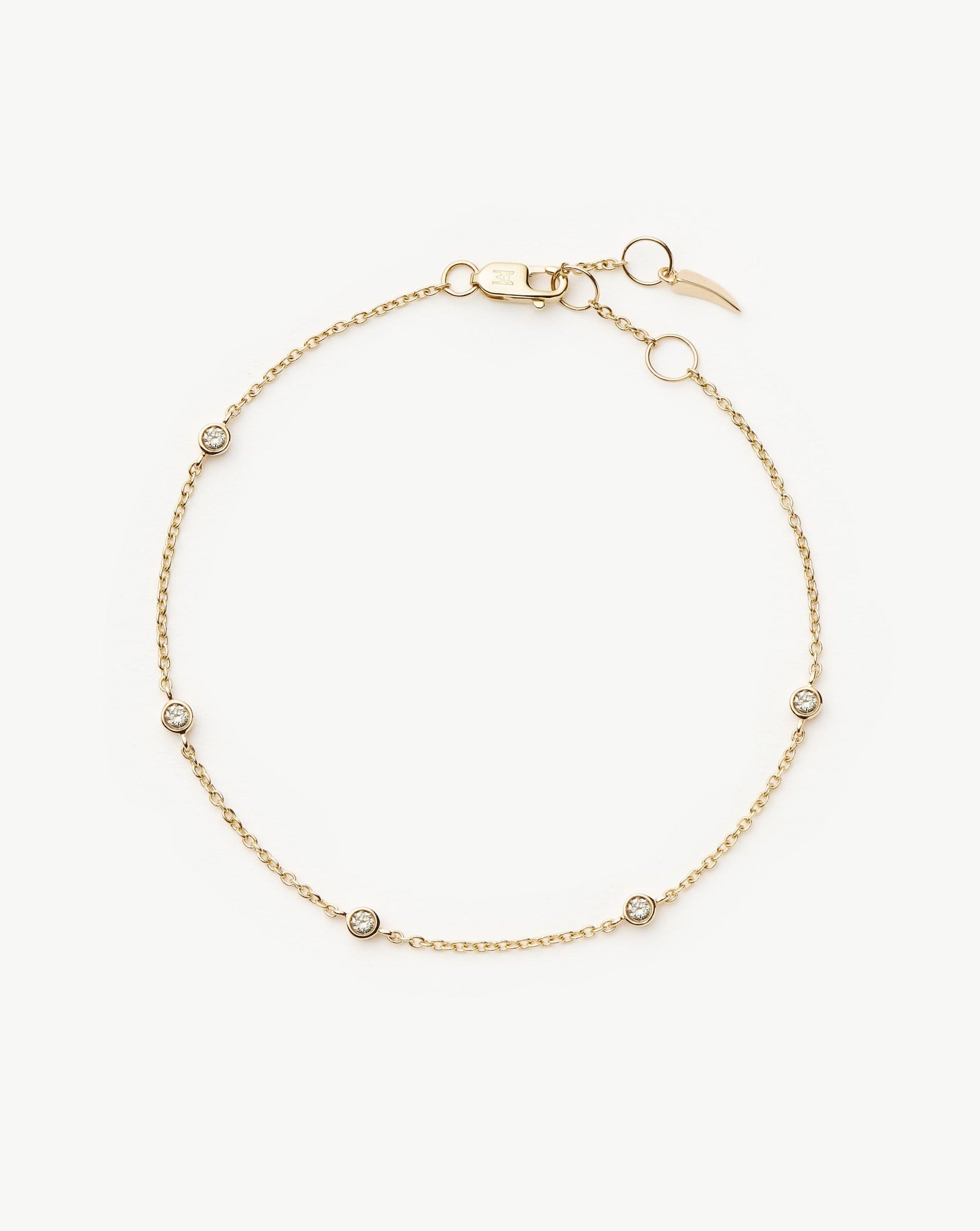 14ct Solid Gold Floating Diamond Bracelet | Missoma UK