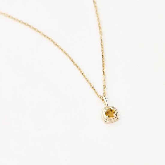 14ct Solid Gold November Birthstone Pendant Necklace | Missoma UK