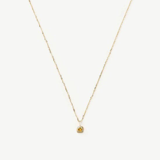 14ct Solid Gold November Birthstone Pendant Necklace | Missoma UK