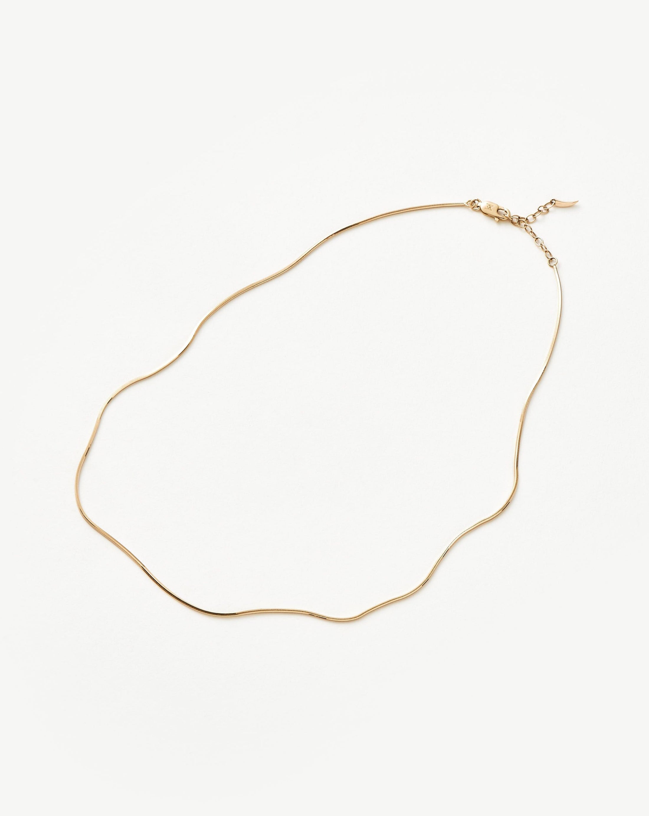 Fine Square Snake Chain Necklace | Missoma UK