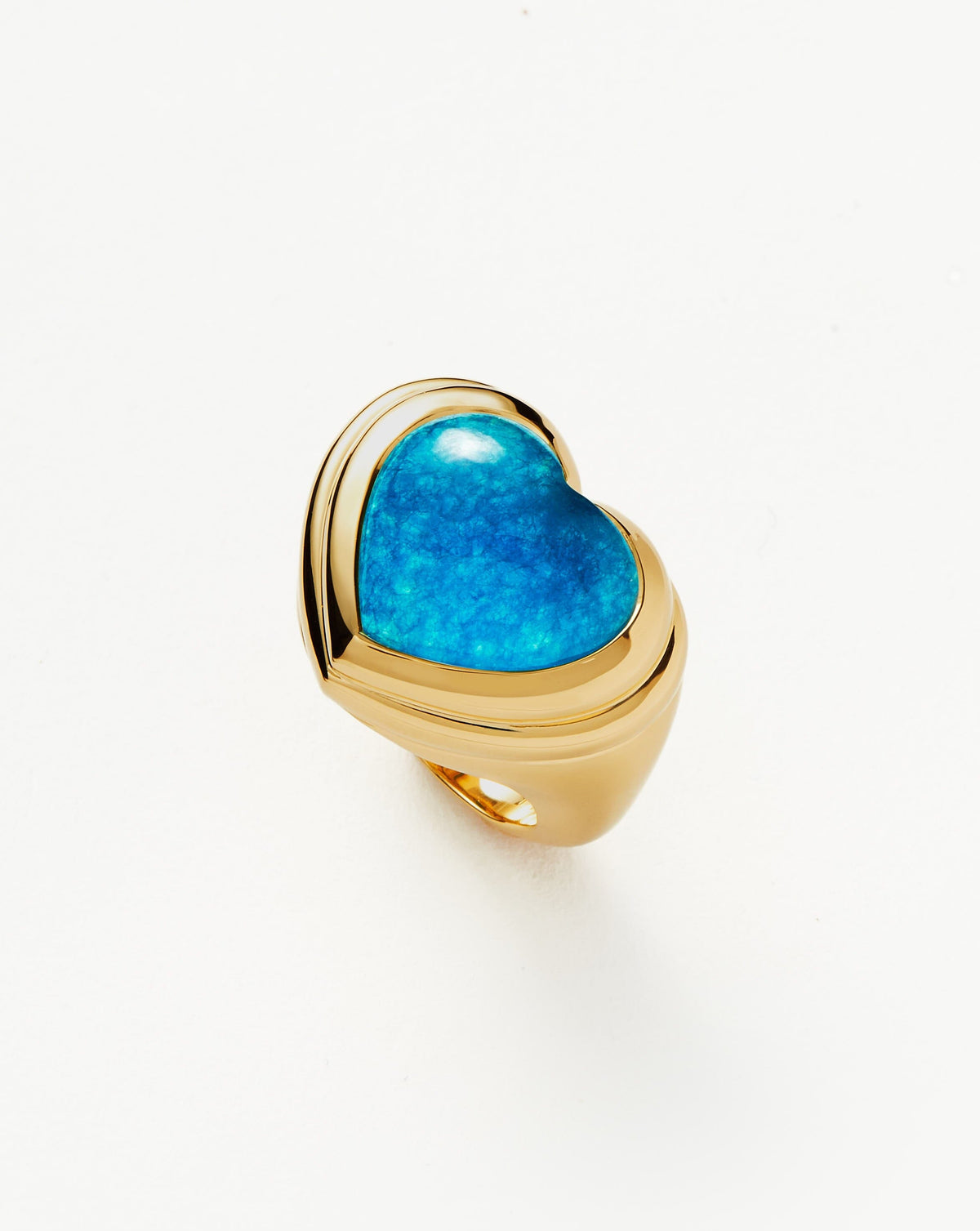Jelly Heart Gemstone Ring | 18ct Gold Plated/Blue Quartz | Missoma