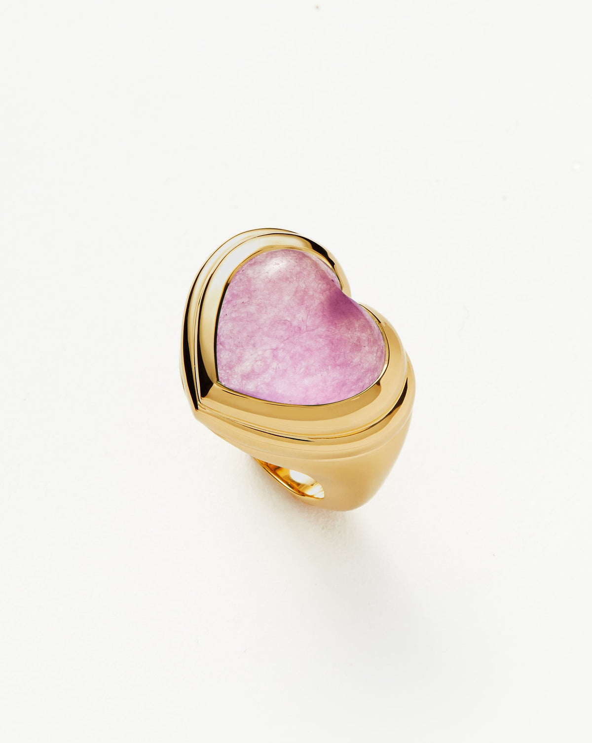Jelly Heart Gemstone Ring | 18ct Gold Plated/Purple Quartz | Missoma