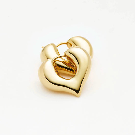 Molten Heart Medium Hoop Earrings | Missoma UK