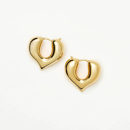 Molten Heart Medium Hoop Earrings | Missoma UK