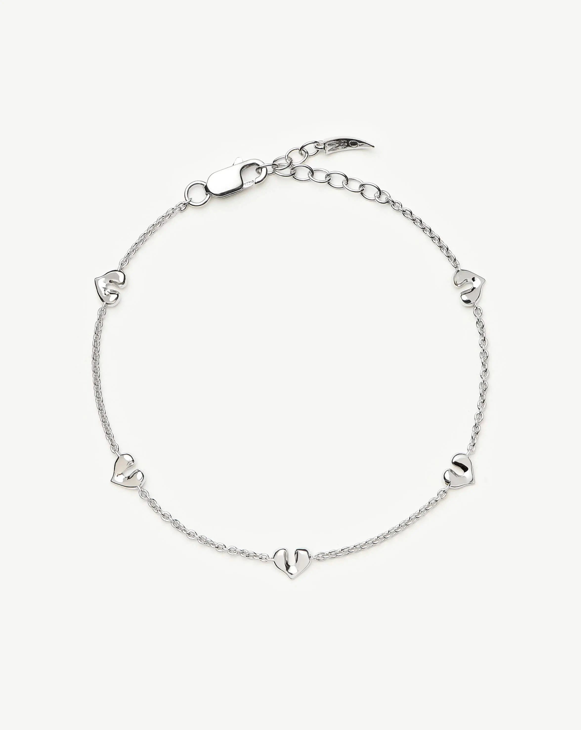 Molten Heart Mini Charm Bracelet | Missoma UK