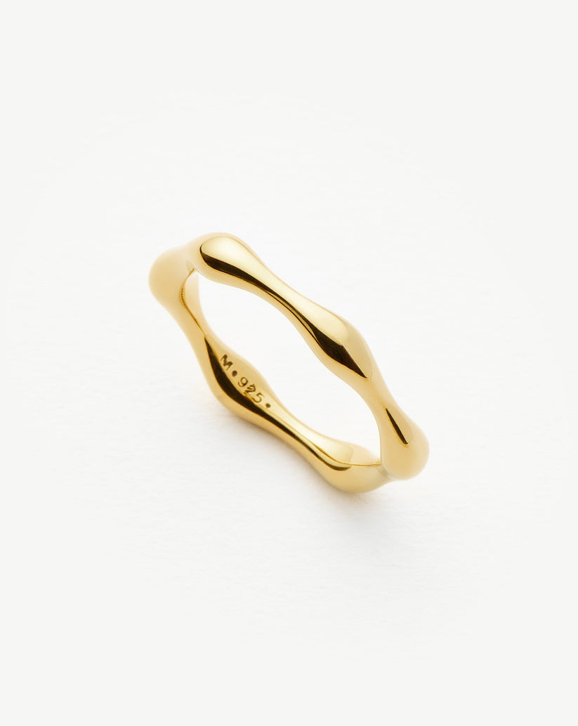 Molten Stacking Ring - 18ct Gold Vermeil | Missoma