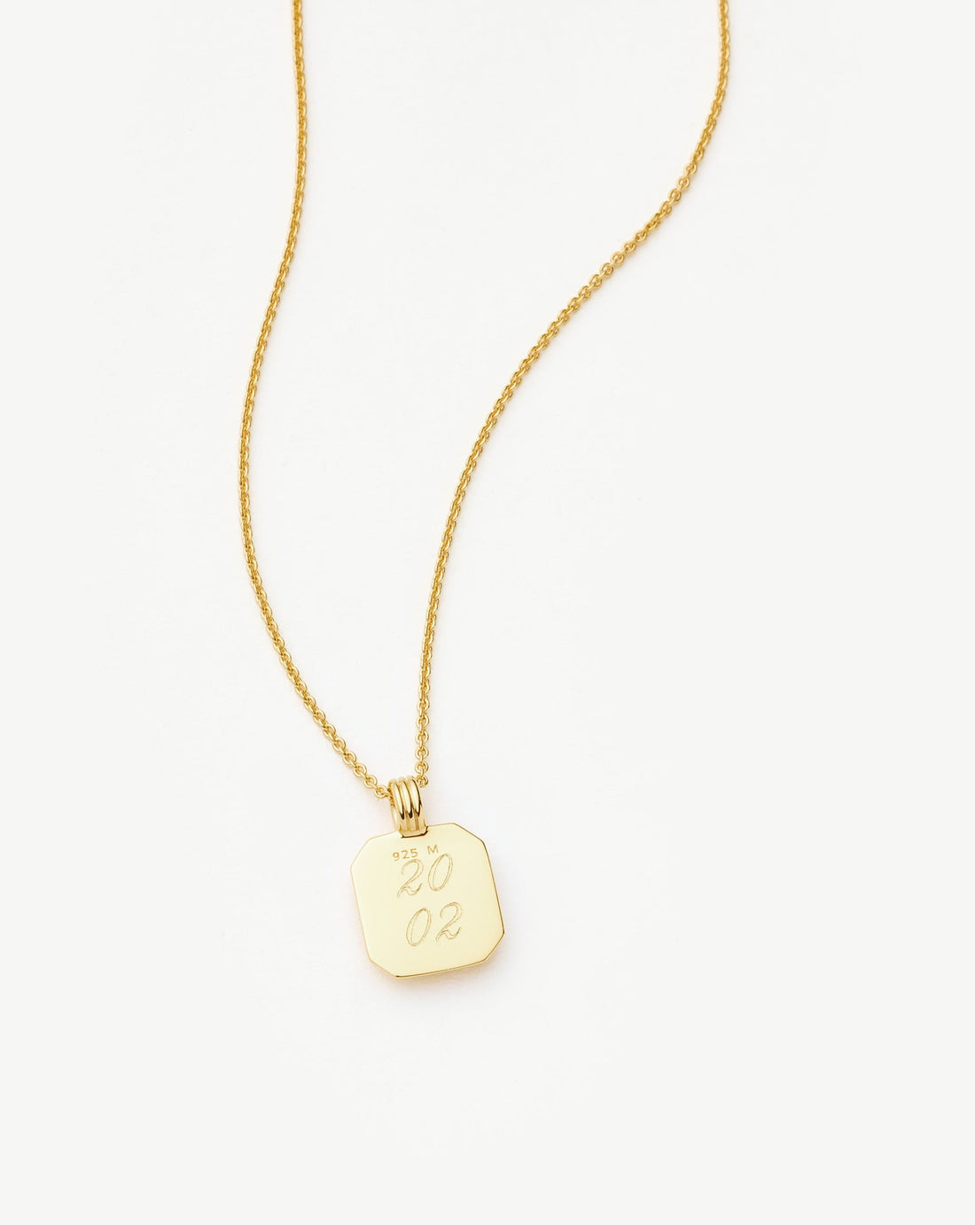 October Birthstone Pendant Necklace | 18ct Gold Vermeil/Pink Tourmalin ...