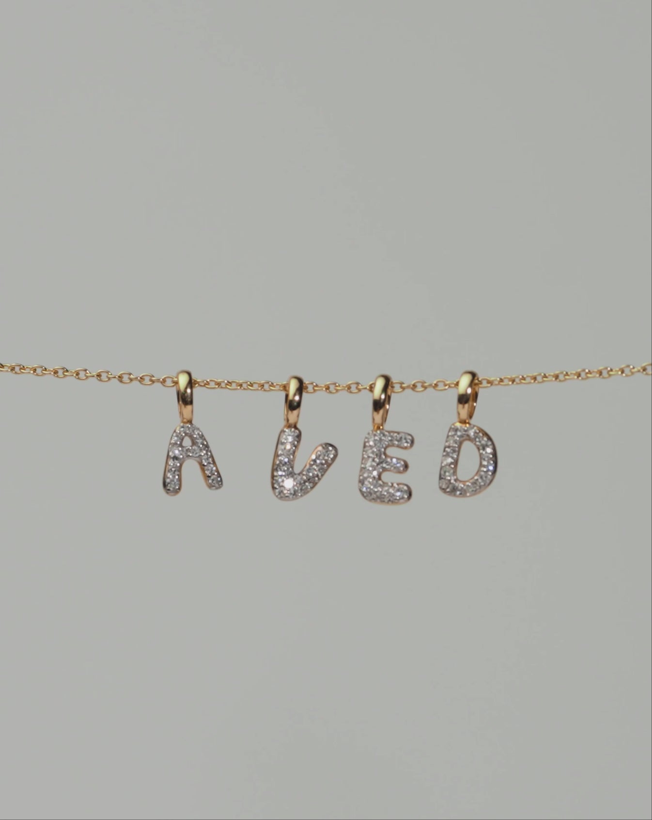 Fine Diamond Initial A Mini Gold Pendant Necklace | Missoma