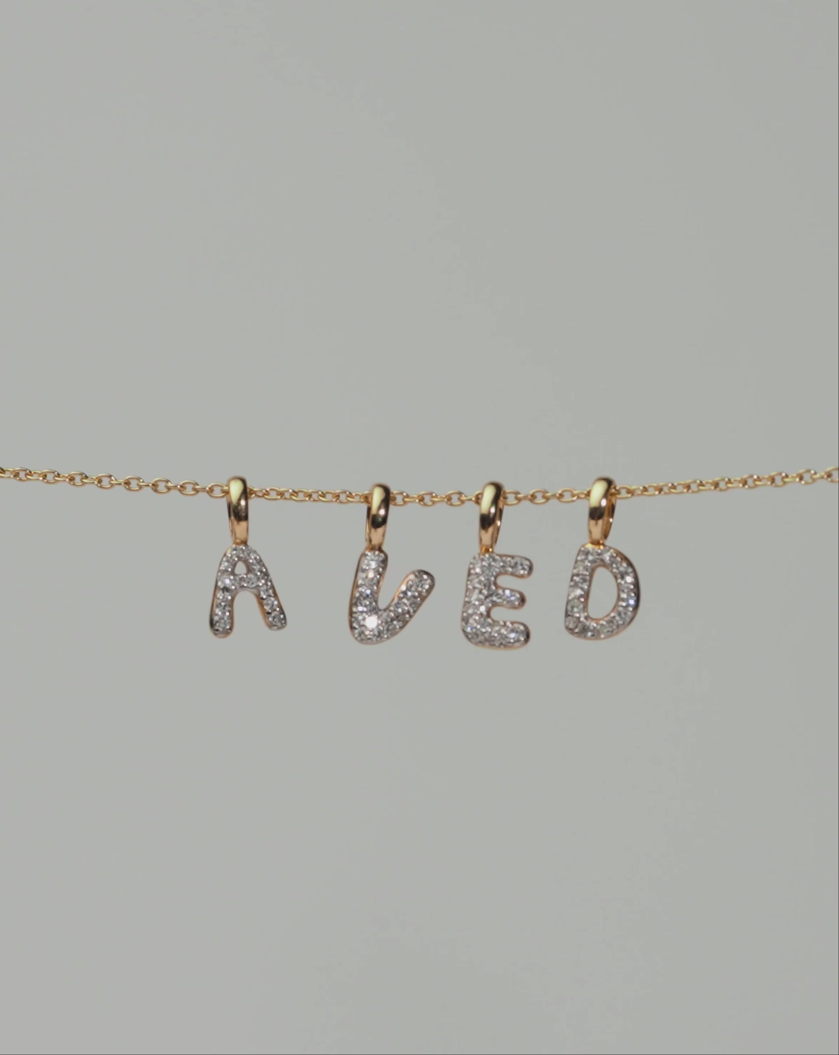 Fine Diamond Initial A Mini Gold Pendant Necklace | Missoma