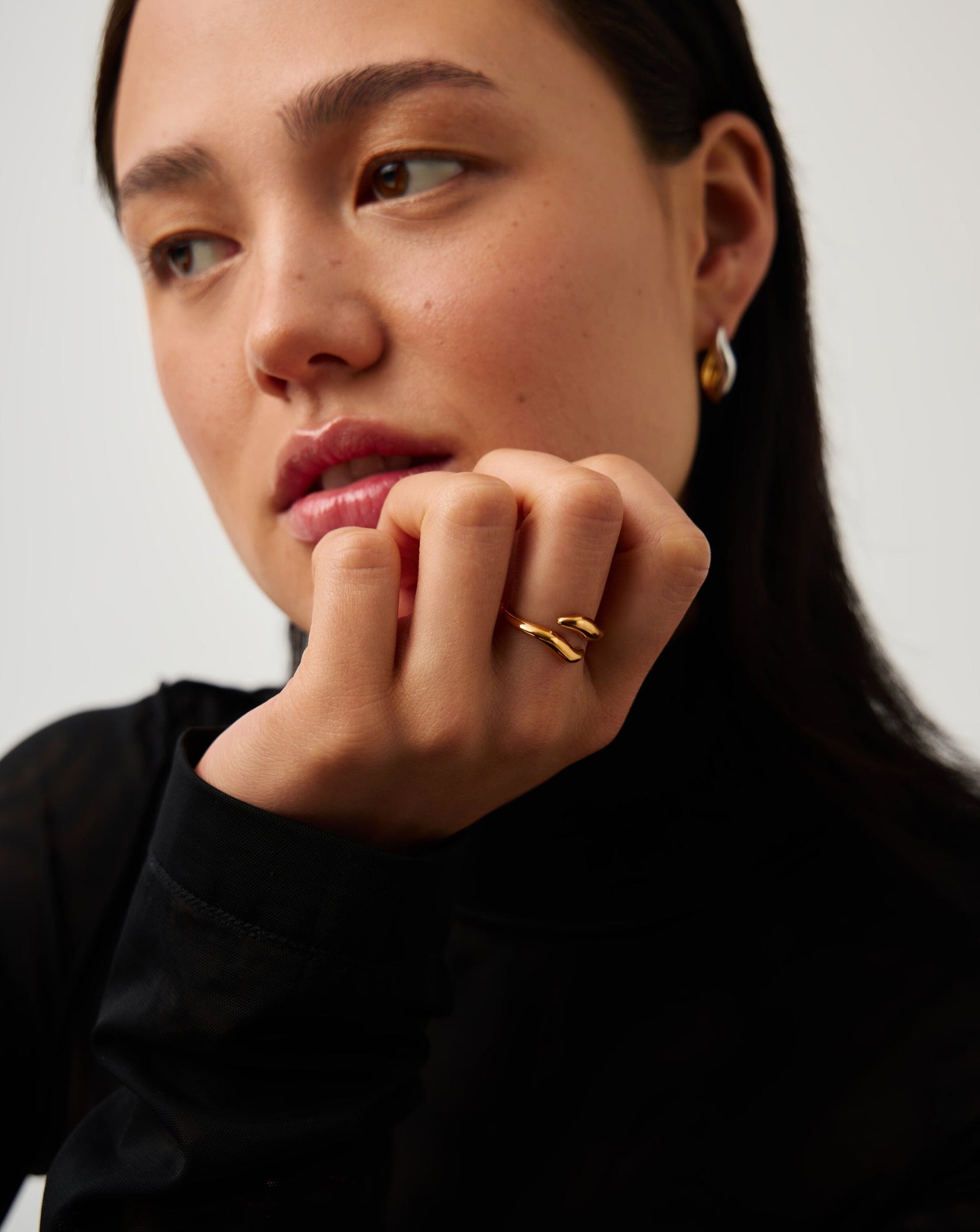 Savi Signature Open Ring - Gold | Missoma UK