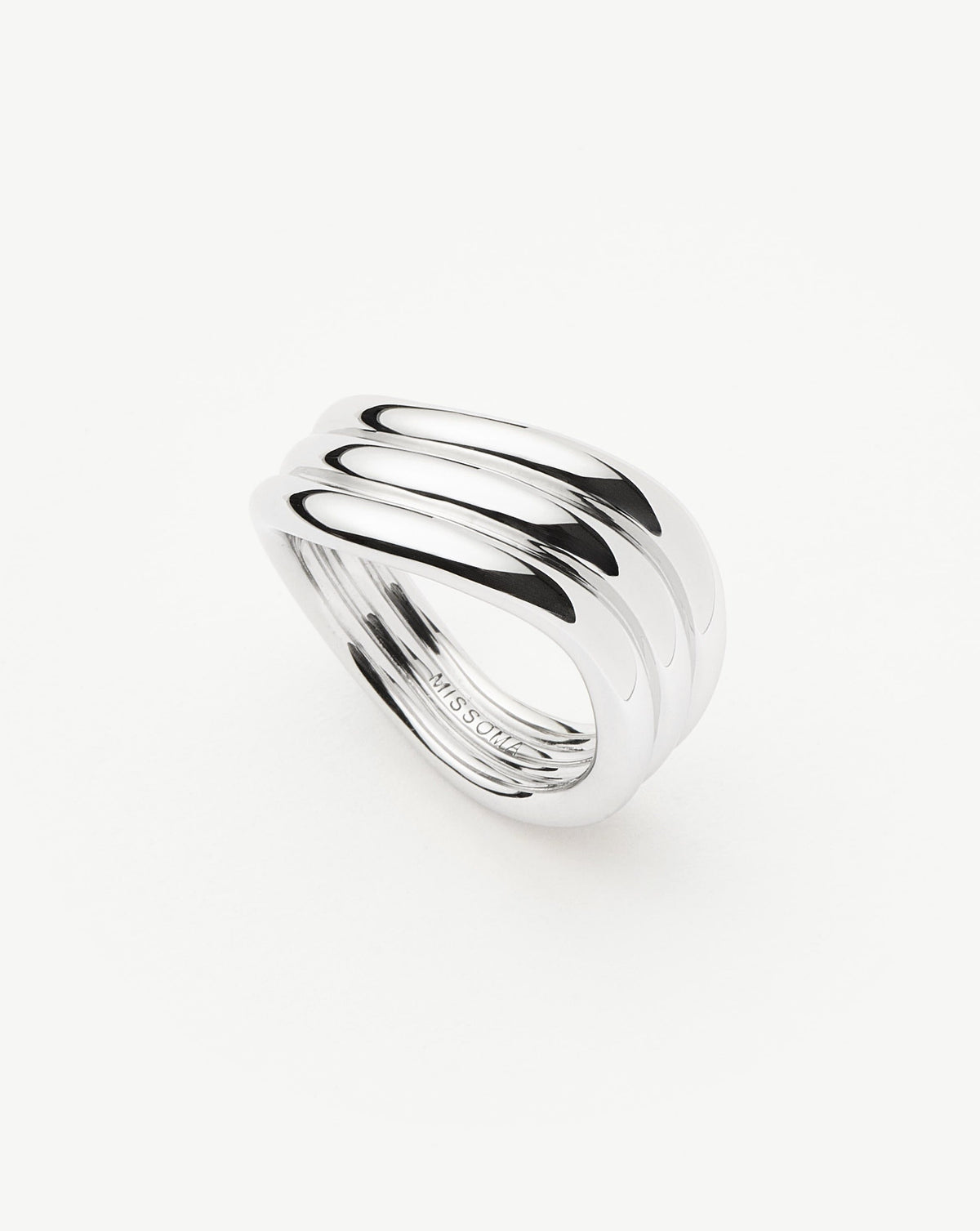 Savi Signature Triple Ring - Silver | Missoma UK