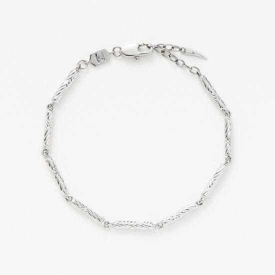 Wavy Ridge Chain Bracelet - Silver | Missoma UK