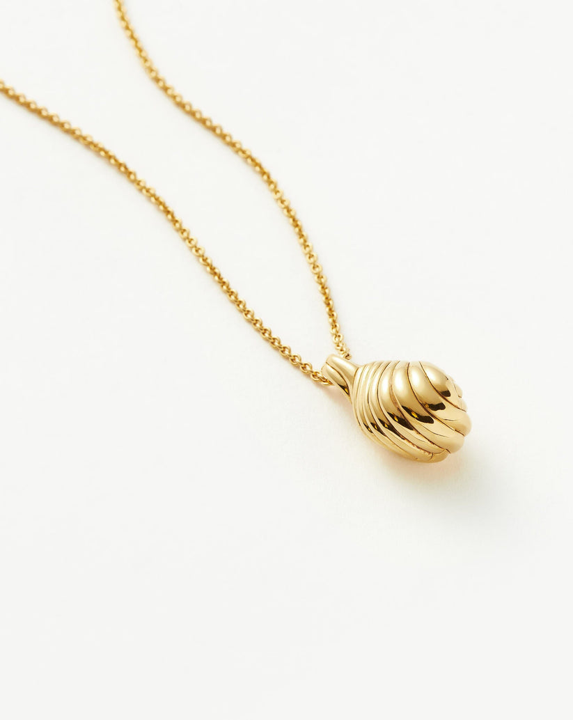 Wavy Ridge Droplet Pendant Necklace Necklaces | Missoma