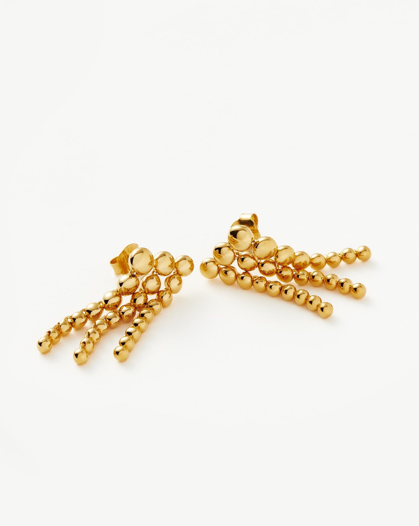 Beaded Waterfall Drop Earrings | Gold | Missoma UK