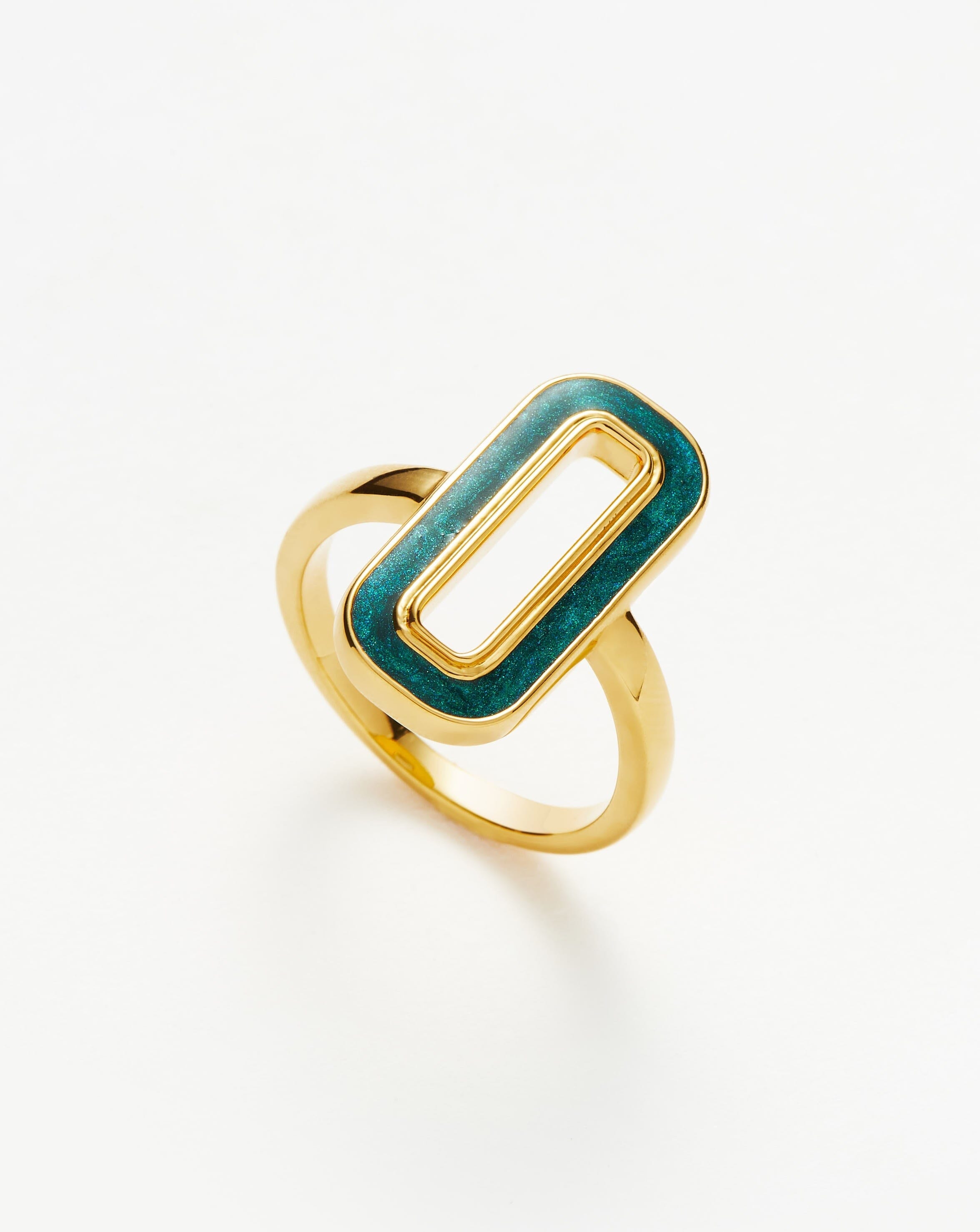 Enamel Haze Statement Ovate Ring Rings | Missoma
