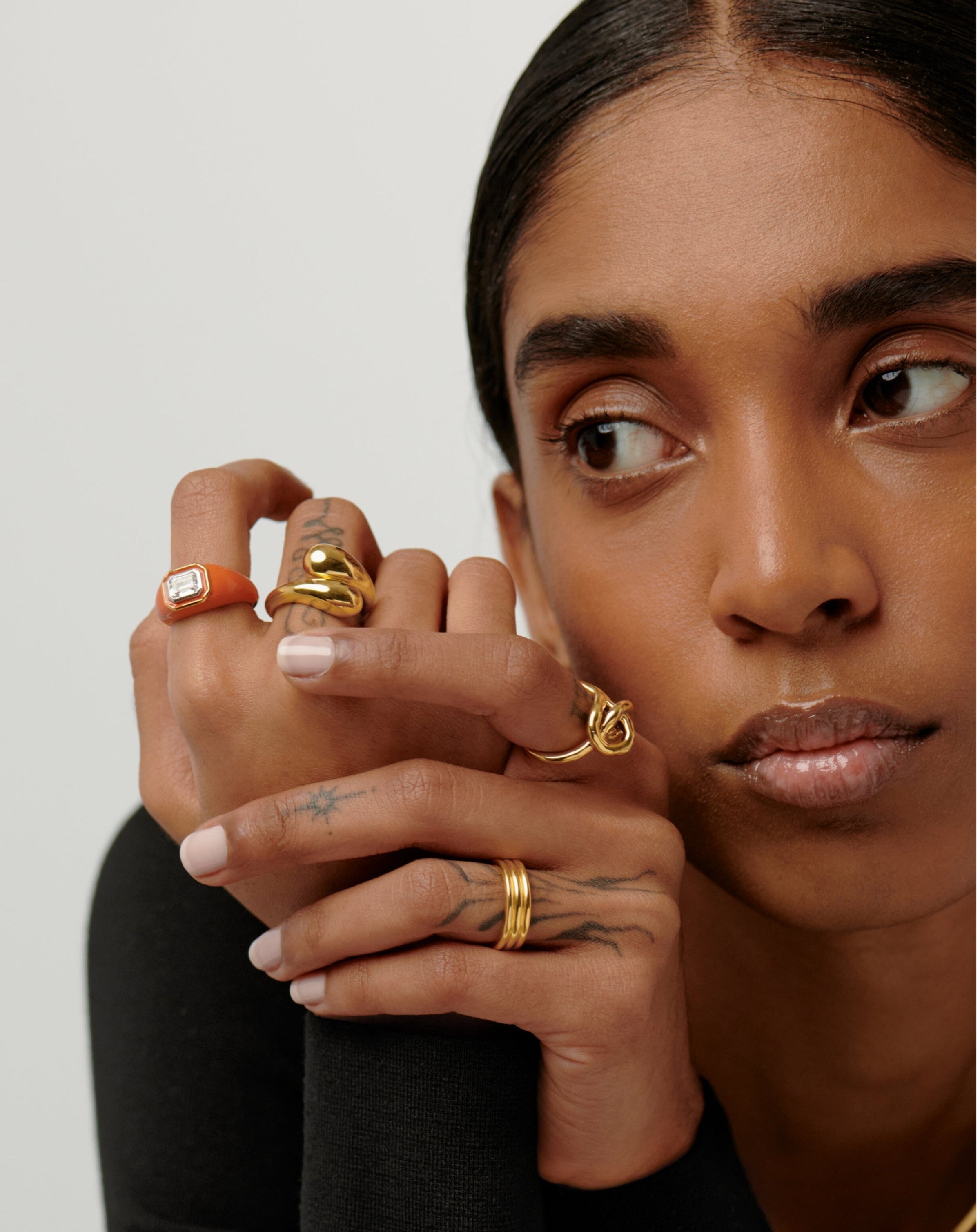 Enamel & Stone Dome Statement Ring Rings | Missoma