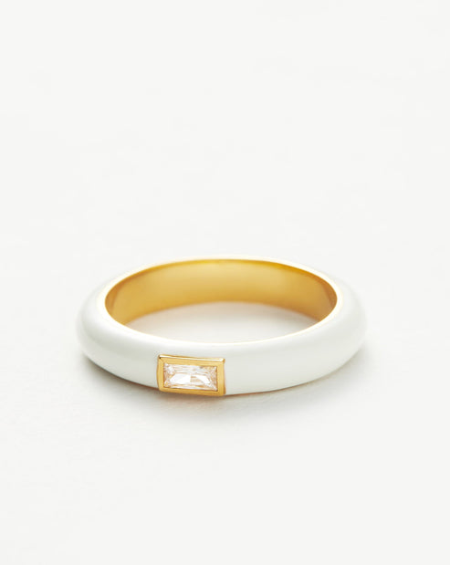 Enamel & Stone Stacking Ring | Missoma UK
