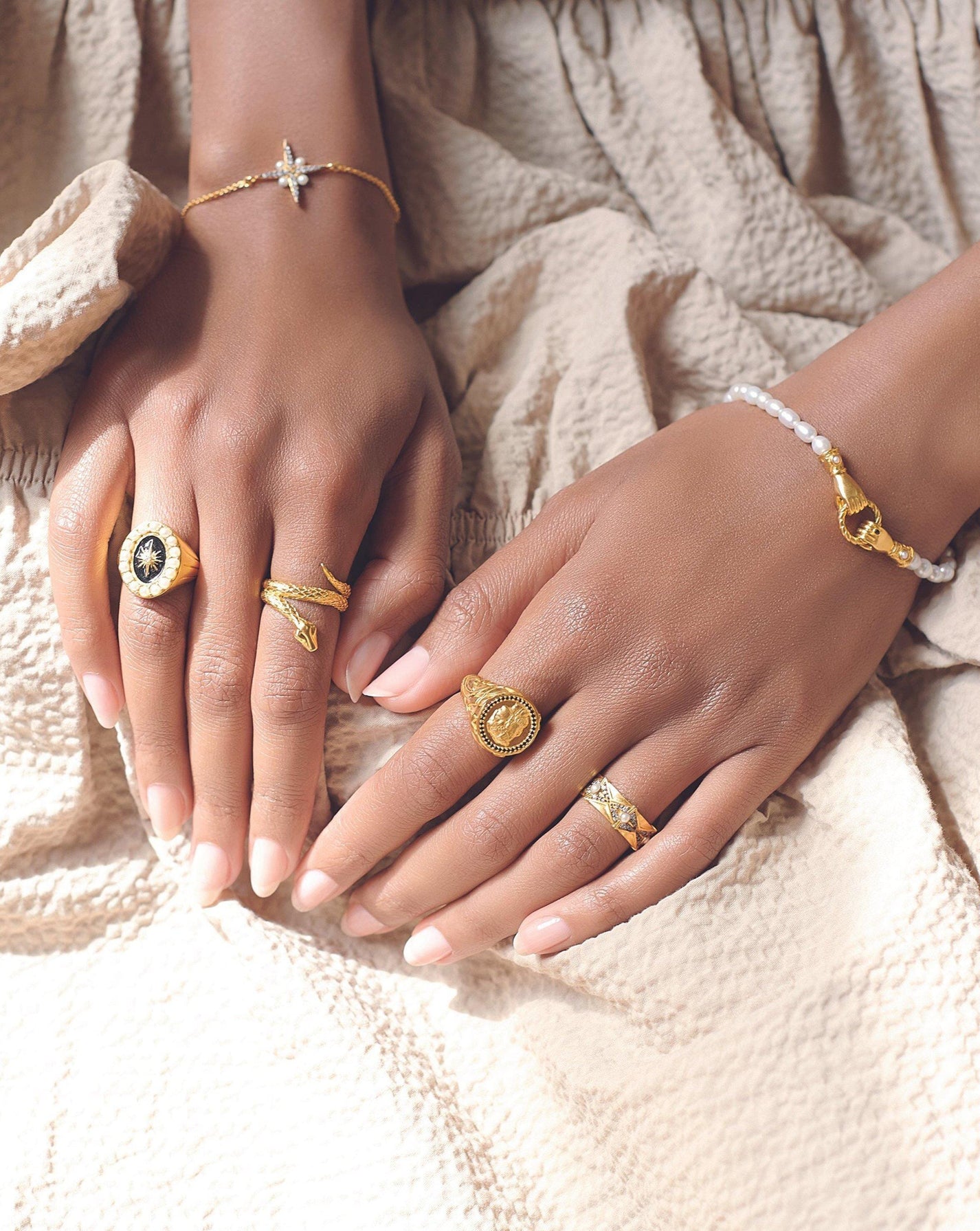 Harris Reed Coiled Serpent Ring - 18ct Gold Plated | Missoma