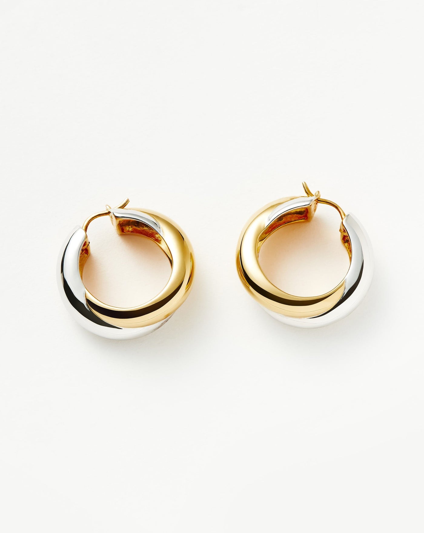 lucy-williams-chunky-entwine-medium-hoop-earrings | Missoma
