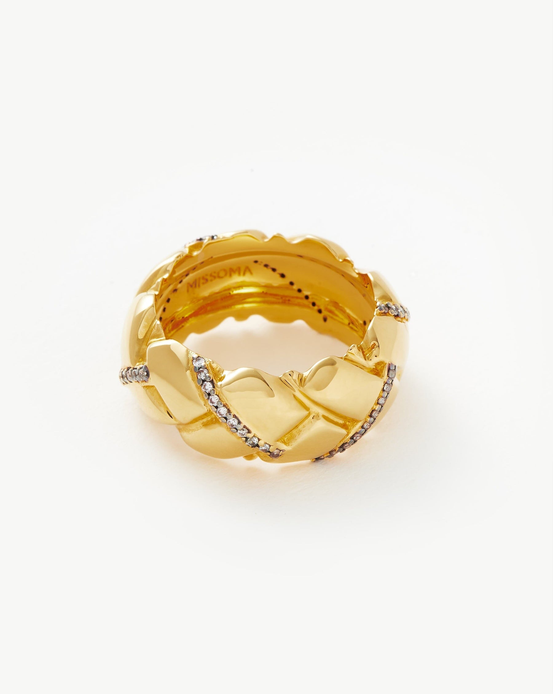 lucy-williams-chunky-pavé-waffle-ring | Missoma