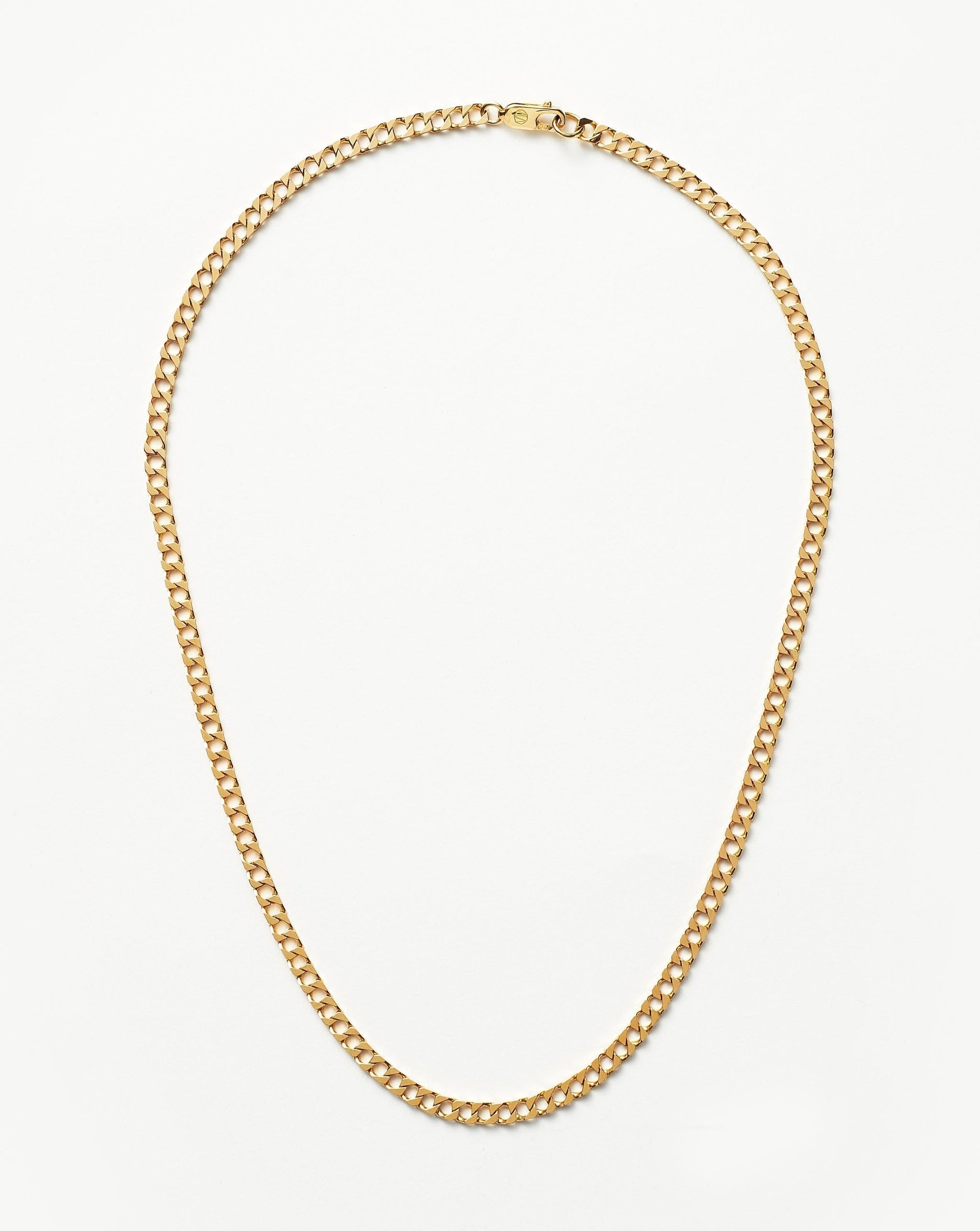 Lucy Williams Flat Curb Chain Necklace | 18ct Gold Vermeil | Missoma