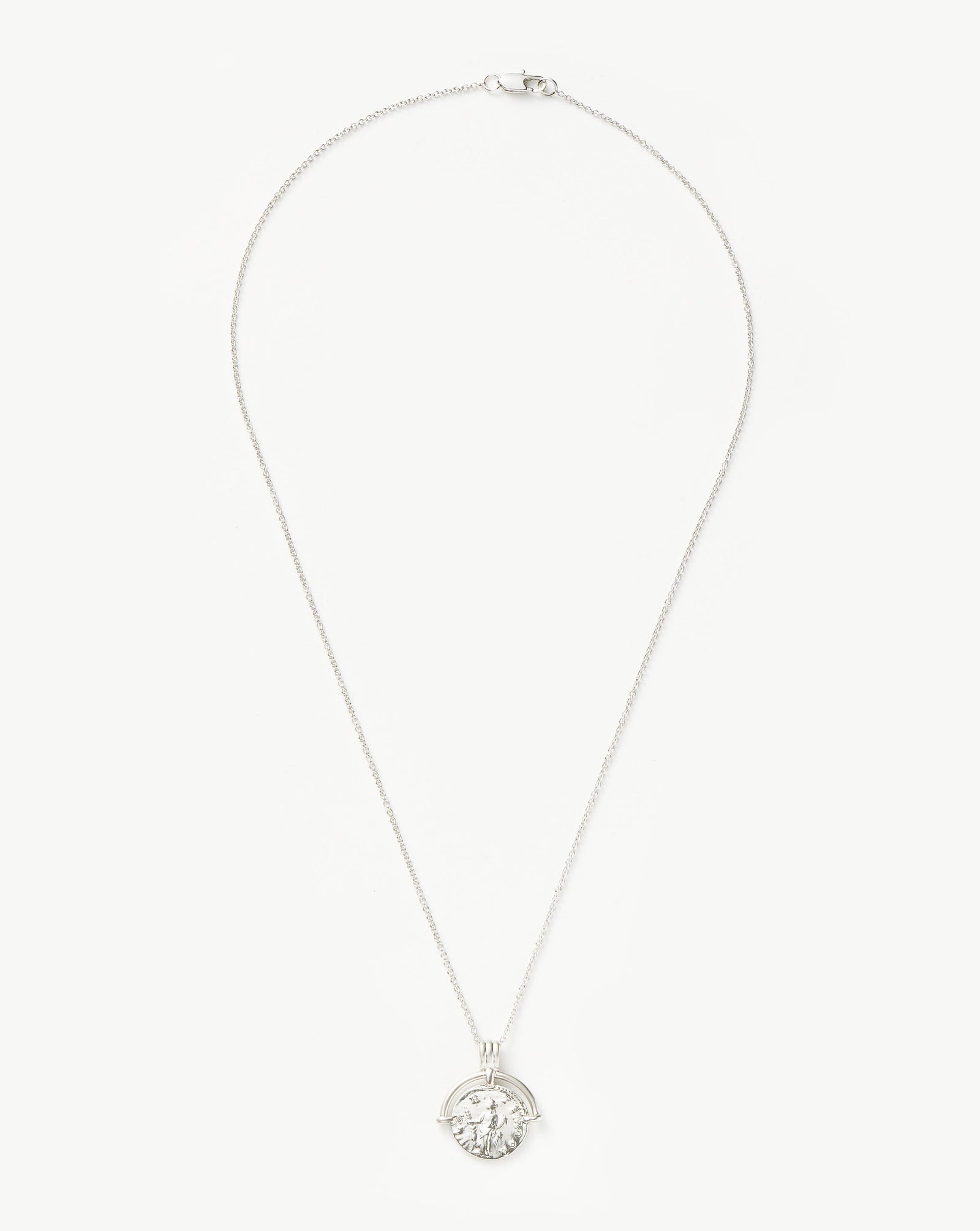 Lucy Williams Long Engravable Roman Arc Coin Necklace Necklaces | Missoma