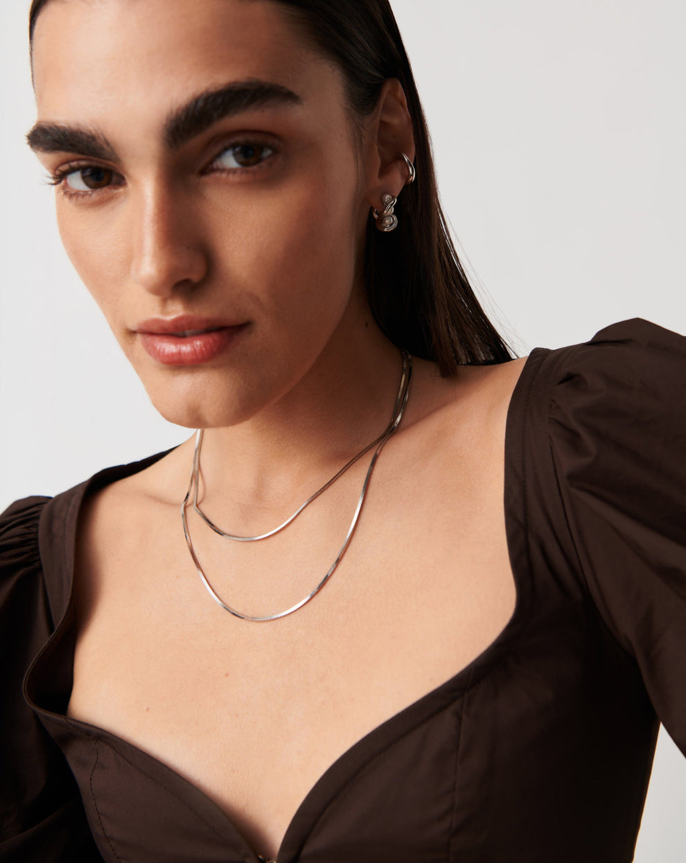 Lucy Williams Medium Square Snake Chain Necklace | Missoma UK