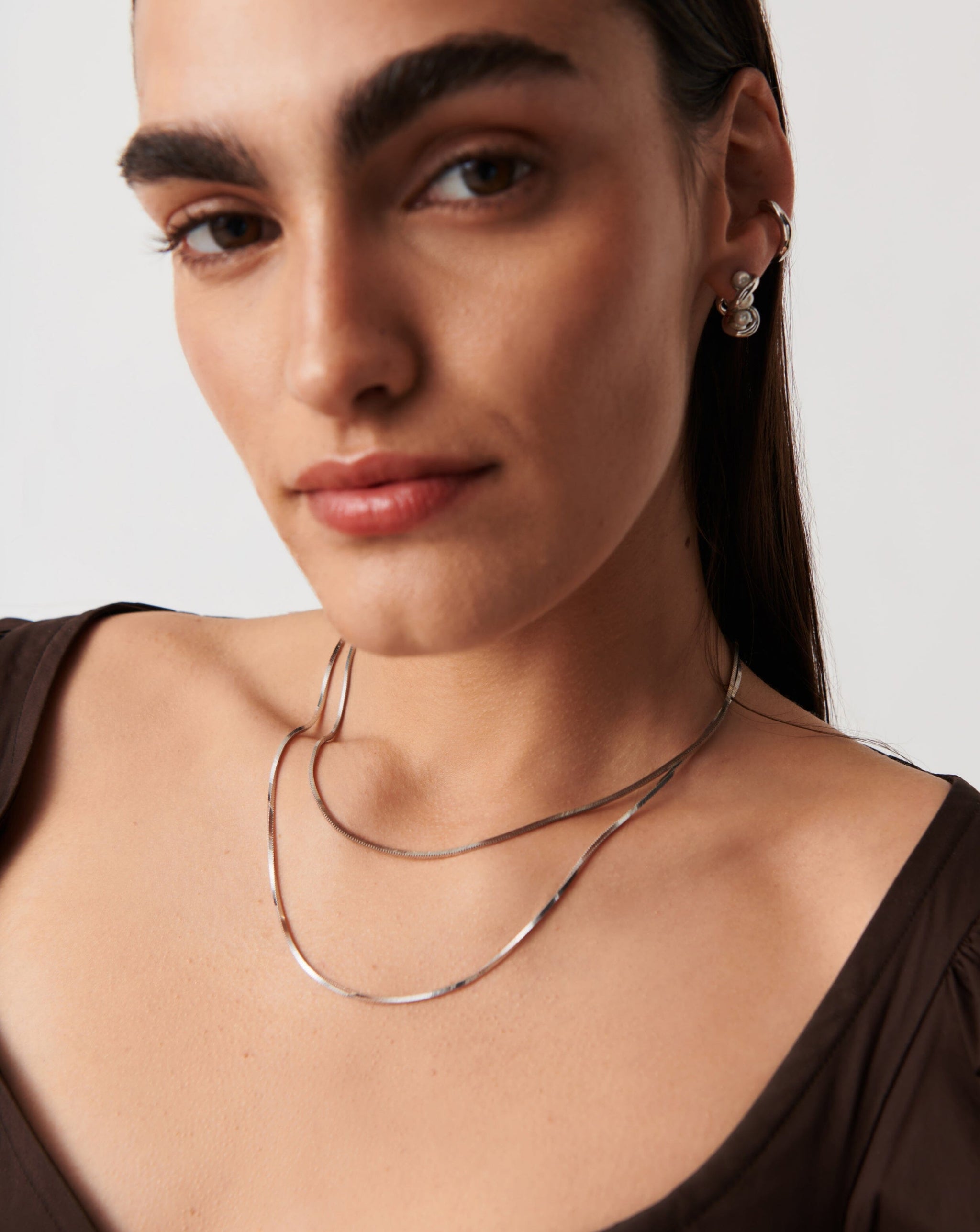 Lucy Williams Medium Square Snake Chain Necklace | Missoma UK