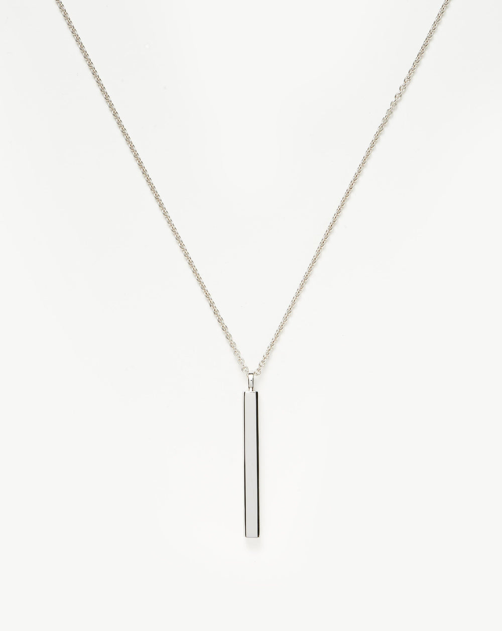 Men's Engravable Tag Pendant Necklace | Sterling Silver Necklaces | Missoma