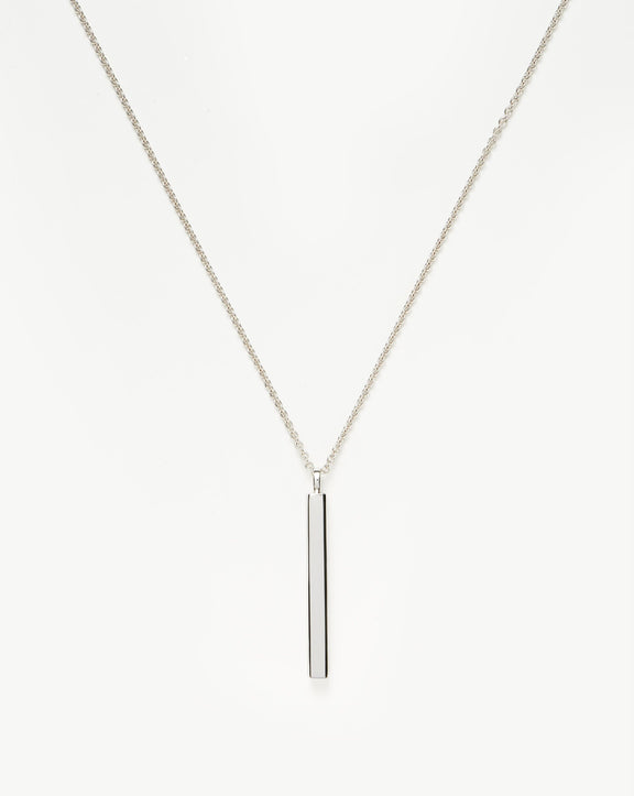 Men's Engravable Tag Pendant Necklace | Sterling Silver Necklaces | Missoma