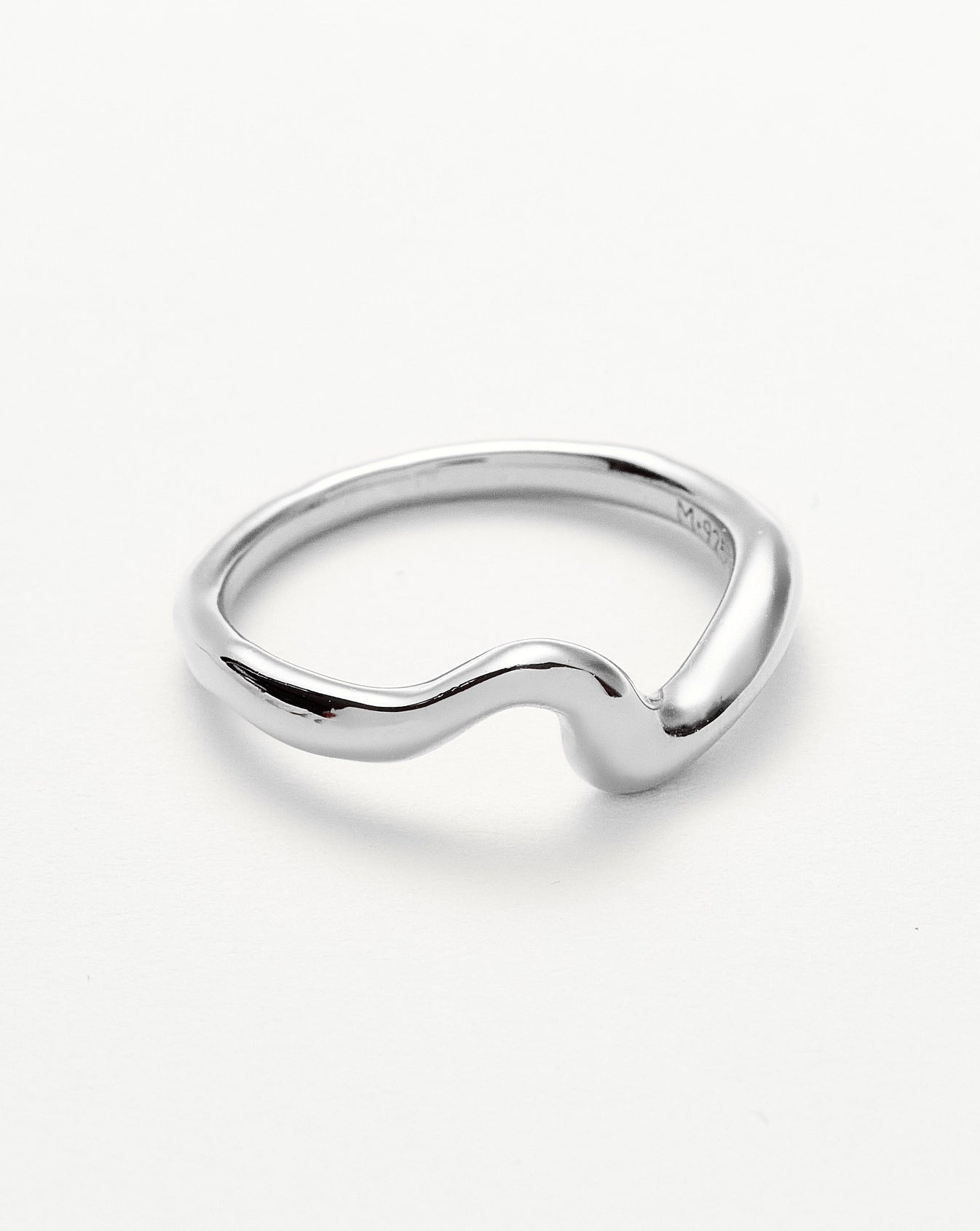 Molten Wave Stacking Ring | Silver | Missoma